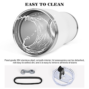 MEZMUT 20oz Coffee Tumbler with Lid and Straw Double Wall Vacuum Insulated Cup Stainless Steel Travel Mugs Insulated for Hot and Cold Leakproof Powder Coated Tumbler for Indoor and Outdoor