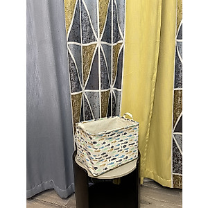 Essme Rectangular Fabric Storage Box,Collapsible Storage Basket Bins Organizer with Handles for Kids Room,Shelf Basket,Toy Organizer(Fish)