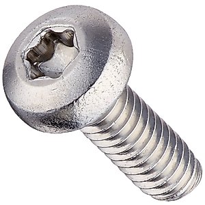 Small Parts MI26MTP188 18-8 Stainless Steel Pan Head Machine Screw, Meets ISO 7045, T6 Star Drive, M2-0.4 Thread Size, 6 mm Length, Fully Threaded, Import (Pack of 100)