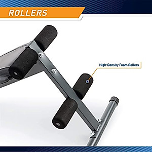 Marcy Exercise Utility Bench for Upright, Incline, Decline, and Flat Exercise SB-261W , Black, 42.00 x 19.00 x 51.00 inches