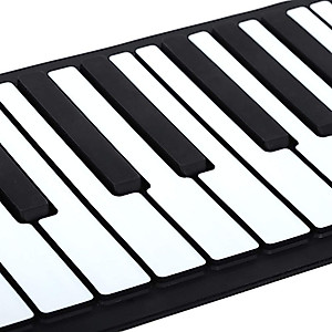 Aidashine Portable 88 Keys Roll Up Piano Keyboard Piano, Silicone Flexible Foldable Keyboard Hand-Rolling Piano with Sustain Pedal