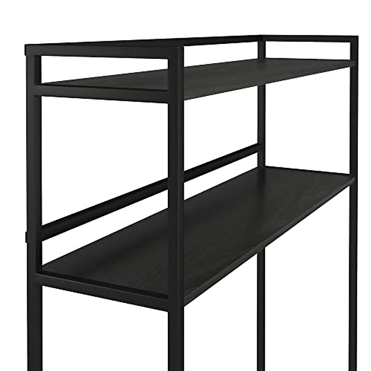 Novogratz Beverly Over-The-Bed Storage for Twin & XL Twin Beds, Black Oak