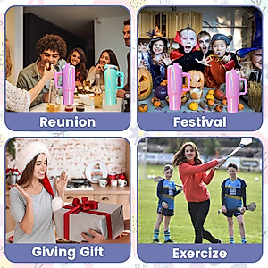 Icesip 20 Pcs 40 oz Sublimation Tumbler Blank Stainless Steel Tumblers Sublimation Cups With Mix Color Handle Travel Mug Bulk DIY Gift