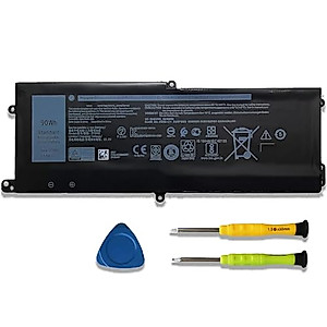EFOHANA DT9XG 90Wh 6-Cell Laptop Battery Replacement for Dell Alienware Area-51m R1 R2 ALWA51M-D1968W D1969PW D1766W D1733B D1746WD1748DW D1735DB D1733PB Series 07PWKV 0KJYFY 11.4V