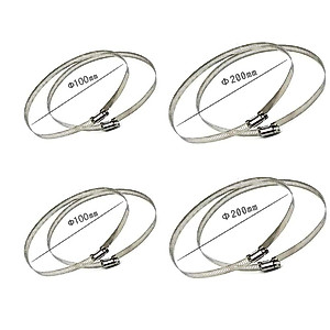 Fox Baby Universal Vertical Pole Mounting Bracket for CCTV Security Camera PTZ Dome, Wall Mounting Loop Bracket with 8 Loops (2 Pcs)