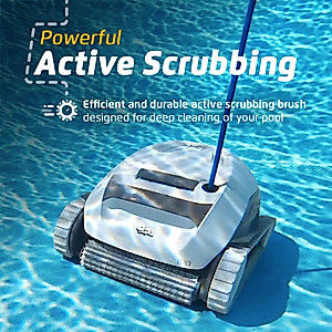 Dolphin (2025 Model) E10 Automatic Robotic Pool Vacuum Cleaner Includes Caddy and Classic Cover for Storage and Protection, Ideal for Above-Ground Pools up to 30 FT in Length