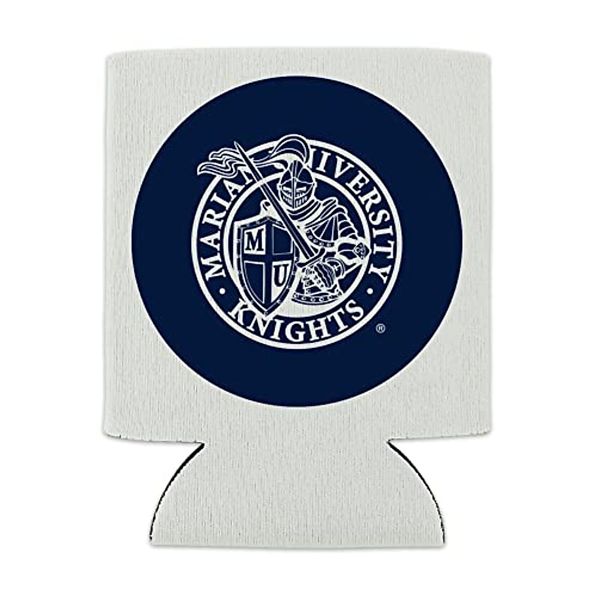 Marian University Knights Logo Can Cooler - Drink Sleeve Hugger Collapsible Insulator - Beverage Insulated Holder