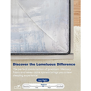 Lomeluous Full Mattress, 14 Inch Premium Gel Memory Foam Mattress with 7-Zone Pocketed Coils, Full Size Mattress for Cooler Sleep, Pressure Relief, Back Pain, Supportive and Comfortable, CertiPUR-US