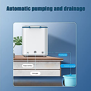 Small Washing Machine Mini Washer Fully Automatic Mini Small Portable Clothes Washing Machine Underwear Washer Electric Compact Laundry Machines Desktop Washing Machine（White）