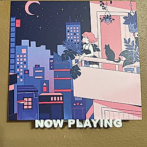 Now Playing Record Stand |Vinyl Wall Mount Shelf |Exotic 3D Wall Mount Shelf | Record Display Stand for Albums |Minimalist White