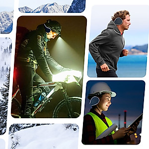 Zhehao 3 Pcs Winter Ear Muffs for Men Ear Warmers Waterproof Ear Covers with Reflective Stripe Unisex 3 Colors (black, Gray, Blue)