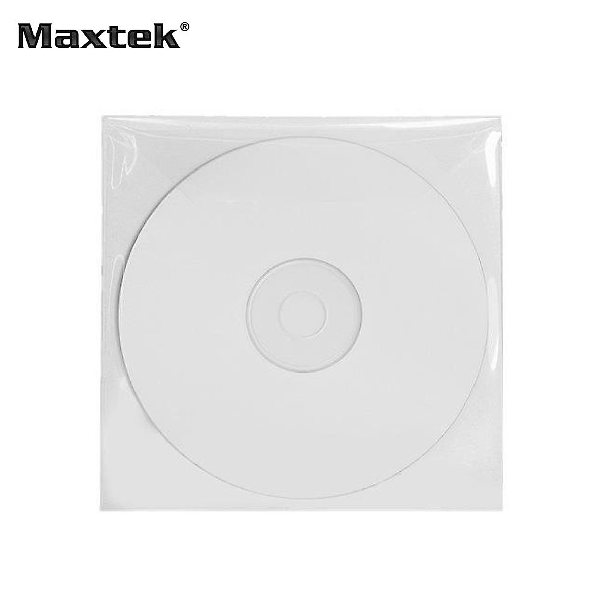 Maxtek 1,000 Pieces Clear Transparent CPP Plastic CD DVD Sleeves Envelope Holder, 100 Micron Thickness.