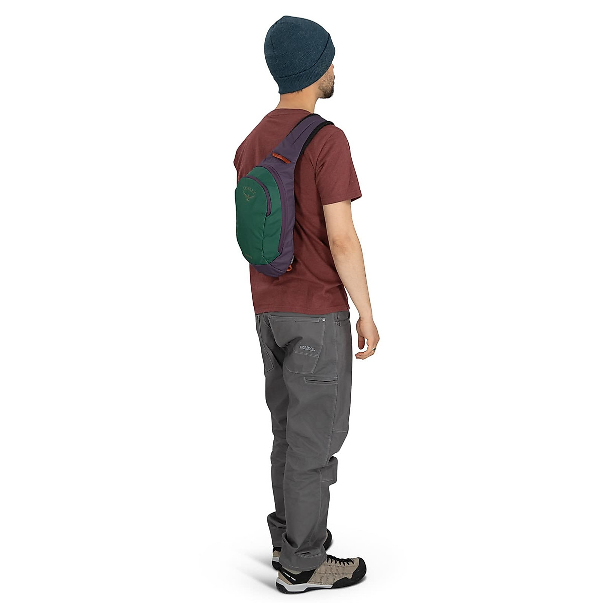 Osprey Daylite Shoulder Sling Bag, Axo Green/Enchantment Purple