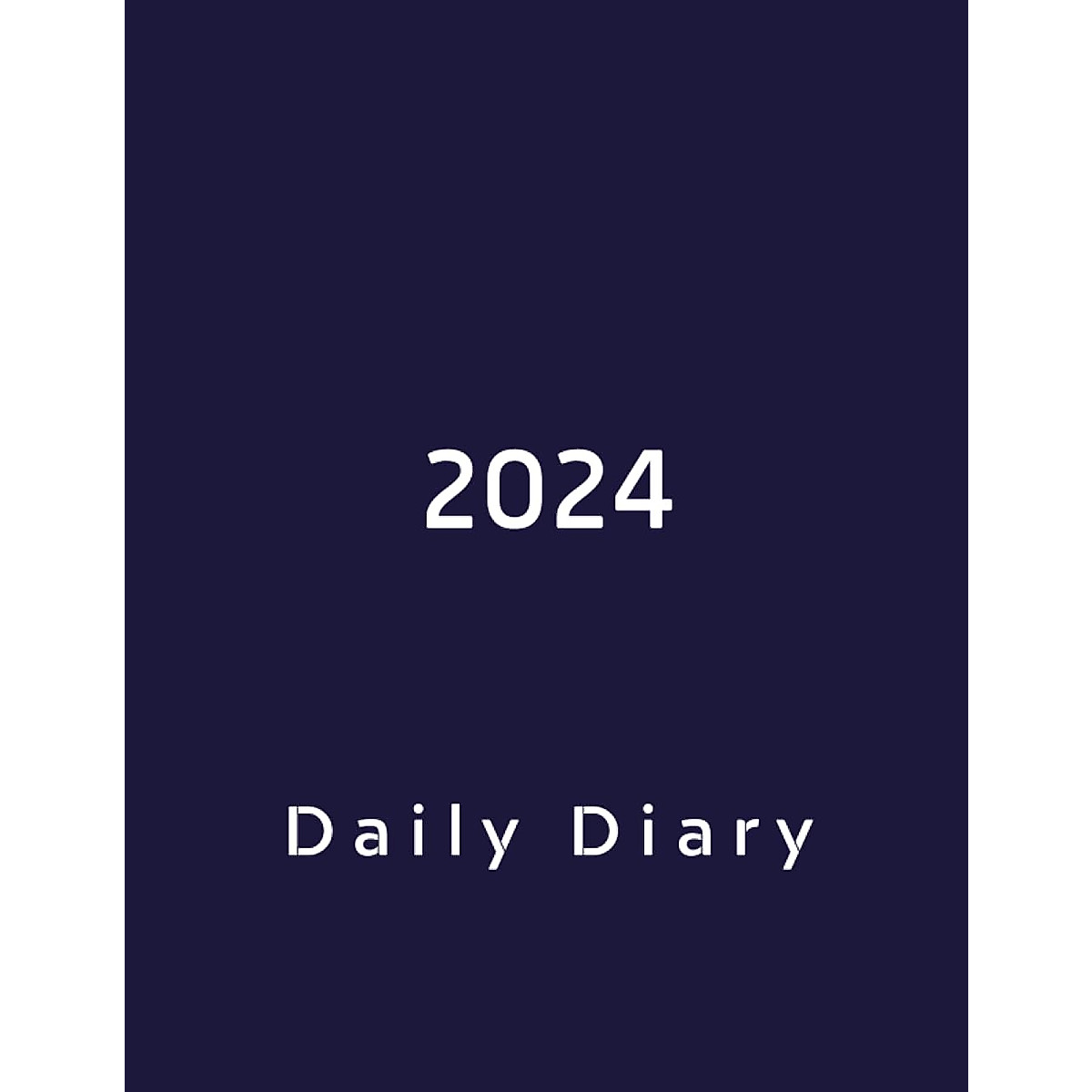 2024 Daily Planner One Page Per Day: 12 Month Organizer, Calendar 12 Months, Jan to Dec 2024, 8.5" x 11", 374 pages