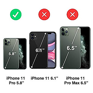 BEYOND CELL Tri-Shield Phone Case Compatible with iPhone 11 Pro (2019) 5.8” only, Military Grade Drop Tested, Shockpoof High Impact Rugged Armor Cover with Metak Kickstand, Belt Clip Holster
