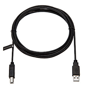 3ft USB B Cable Data/Power Lead Cord for DJ Midi Controllers, Keyboards, Samplers, Effect Pads, Syntesizers Numark, Pioneer, Native Instruments, Traktor, Akai to Dell HP