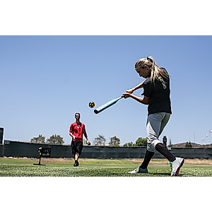 SKLZ Impact Limited-Flight Practice Baseball, Softball, and Mini Balls (Softballs, 8 Pack), Black/Yellow