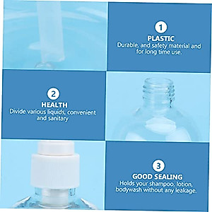 Zerodeko 5pcs soap Pump Dispenser refillable Dispenser Bottle Push Type Lotion Dispenser refillable Liquid soap Dispenser Foam Pump Bottle Lotion Bottle Cosmetic Bottle Travel Hand wash