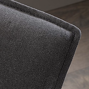 Sauder Boulevard Cafe Metal Lounge Chair, Charcoal Gray finish