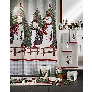 Avanti Linens - Waste Basket, Decorative Trashcan, Guest Bathroom Essentials, Holiday Home Decor (Country Friends Collection)