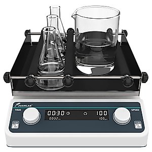 JOANLAB Lab Orbital Shaker Mixer 40-200rpm Adjustable, Timed and Continuous Modes,Digital Orbital Rotator Shaker (OS-20PRO)