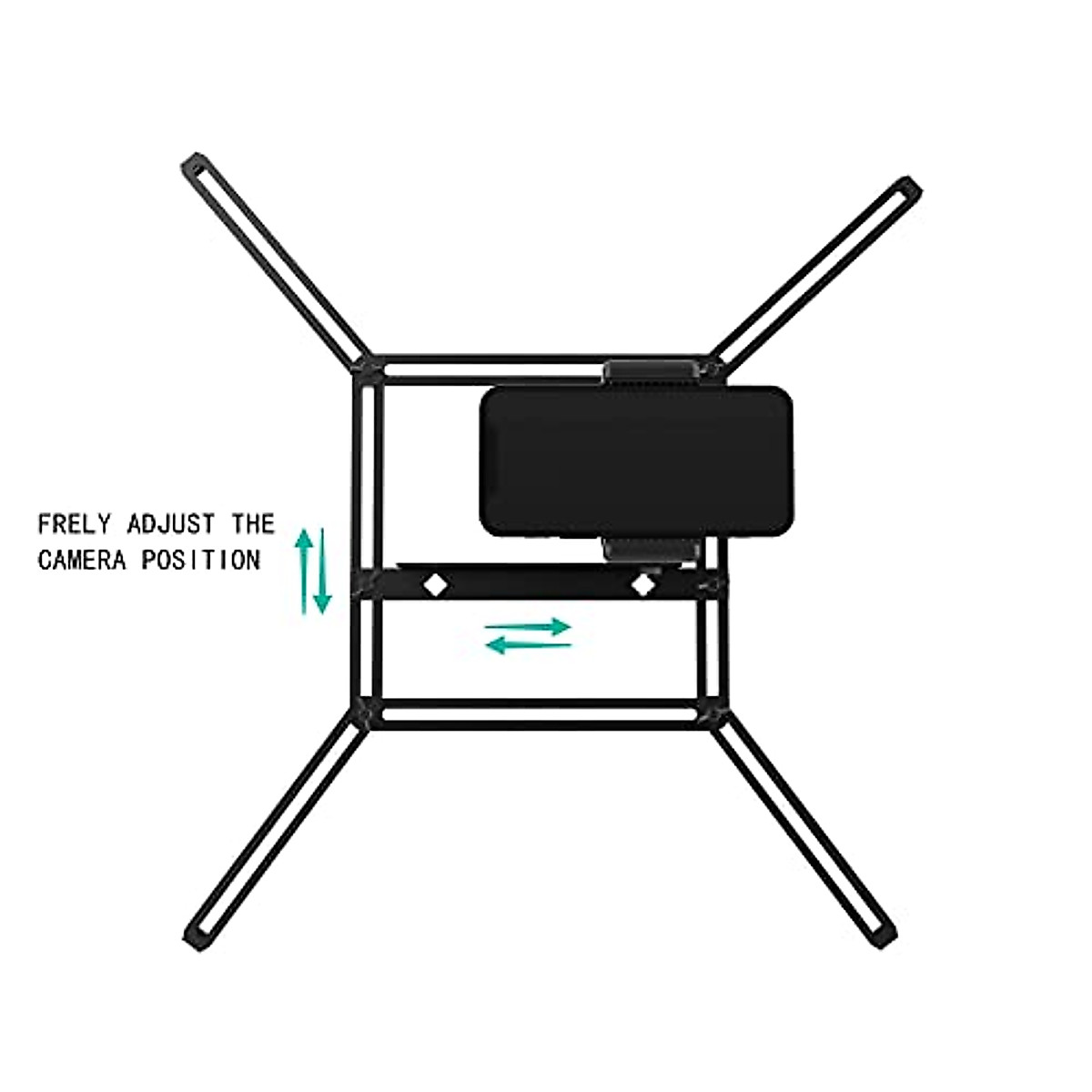 Action Camera Fence Mount Metal Backstop Chain Link Fence Mount for GoPro/Smartphone-Ideal Backstop Camera Mount for Recording Baseball,Softball and Tennis Games