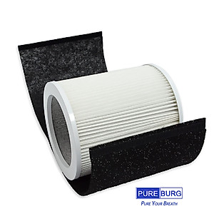 PUREBURG Replacement Filter Set Compatible with Hunter HP670 Air Purifier, H13 HEPA + 4 x Activated Carbon Pre-Filter Air Clean Dust VOCs Odor