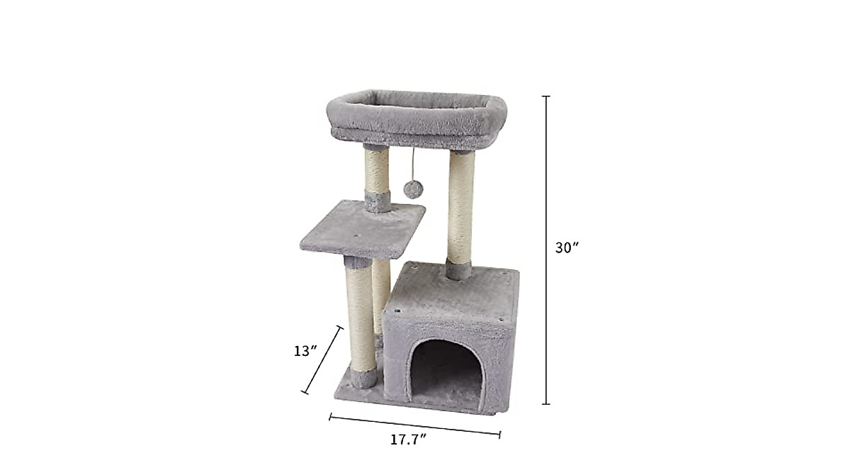 FISH&NAP Cute Cat Tree for Indoor Kittens