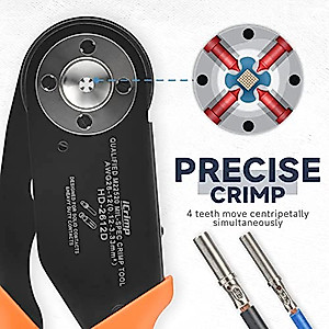 iCrimp Deutsch Solid Contacts Crimping Tool AWG 26-12 for Size 12,16,20 applicable to DT,DTP,DTM serie