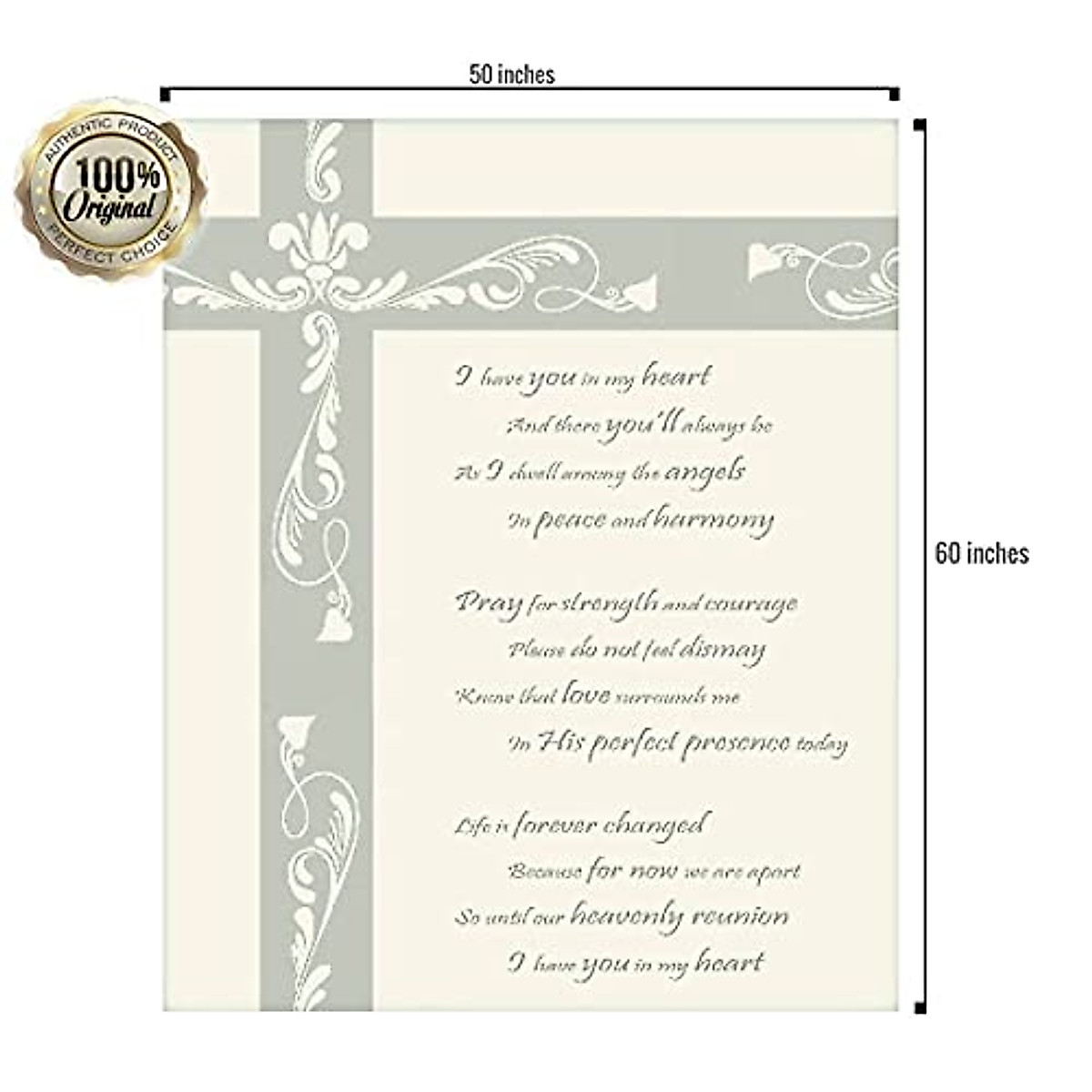 Soft Knit Sympathy Blanket to Comfort Grieving - Christian Memorial Gift