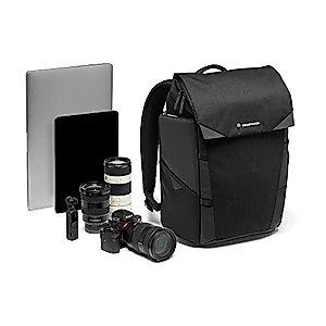 Manfrotto MB CH-BP-30 Chicago Camera Backpack Small, Versatile Daypack/Photo Bag, for Photo/Videographers, for DSLR, Mirrorless, Laptops, Lenses and Travel Gear, Small