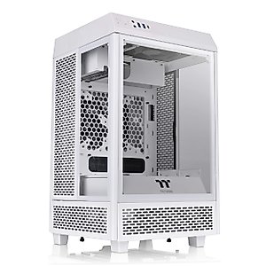 Thermaltake Tower 100 Snow Edition Tempered Glass Type-C (USB 3.1 Gen 2) Mini Tower Computer Chassis Supports Mini-ITX CA-1R3-00S6WN-00