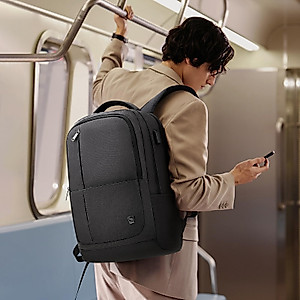 OIWAS Laptop Backpack 17 Inch for Men Business Bagpack Women Travel Daypack Large College School Bookbag Teens(Black)