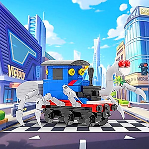 199 Pieces Chooo Charles Building Toy Set, Horror Game Spider Train Monster Building Kit, Creative Desktop Decorations Charles Train with Spider Figure Model Building Blocks, New 2023