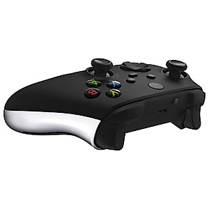 eXtremeRate Replacement Side Rails Grip for Xbox Core Wireless Controller, Chrome Silver Custom Accessories Back Panesl Handles Cover Shell for Xbox Series X & S Controller [Controller Excluded]