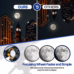 Telescope for Kids Beginners,70MM Astronomy Monocular Telescopes with Backpack, Adjustable Tall Tripod