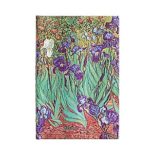 Paperblanks Van Gogh Iris 12 Month 2024 Diary, Verso - Mini (140 x 95), English (International Holidays)