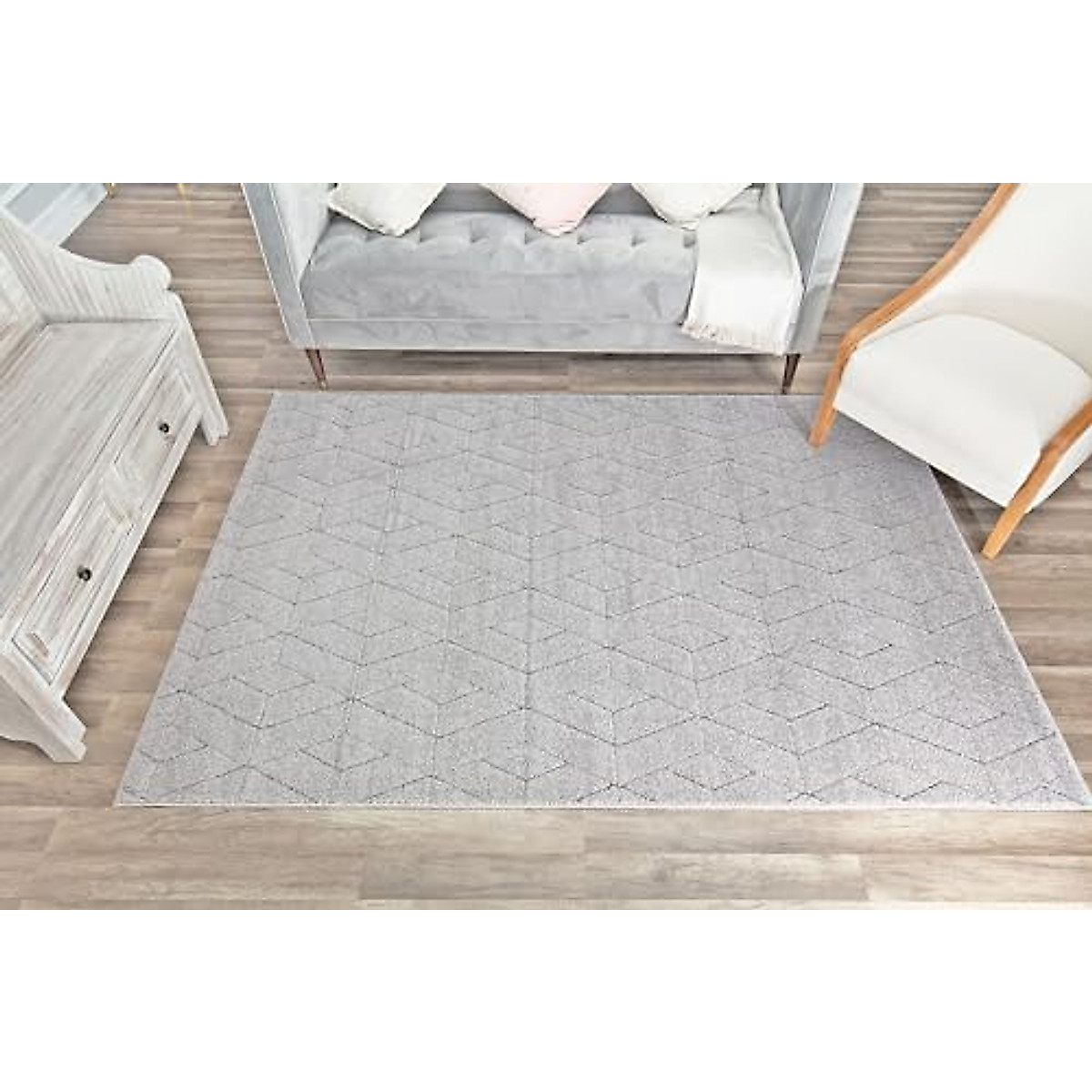 CosmoLiving by Cosmopolitan Area Rug, 5'0"x7'6", Basalt