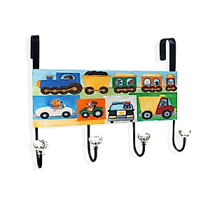 Stupell Home Décor Dogs Driving Vehicles Over The Door Hanger, 12 x 10.5 x 2, Proudly Made in USA