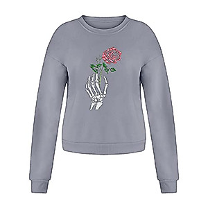 Puff Sleeve Clothes Aesthetic Notched v Neck Oversized Button Down Shirt Oversized Tshirts Shirts for Women Halloween Pumpkin Oversized Halloween Sweatshirt Women Flannel Shirts for Women with