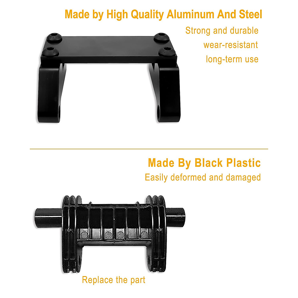 Metal Drive Toggle and Clevis Mount Fit for All La-Z-Boy LazyBoy Lazy Boy Power Recliners Chair, with 2pcs Plastic Split Bushings, Black