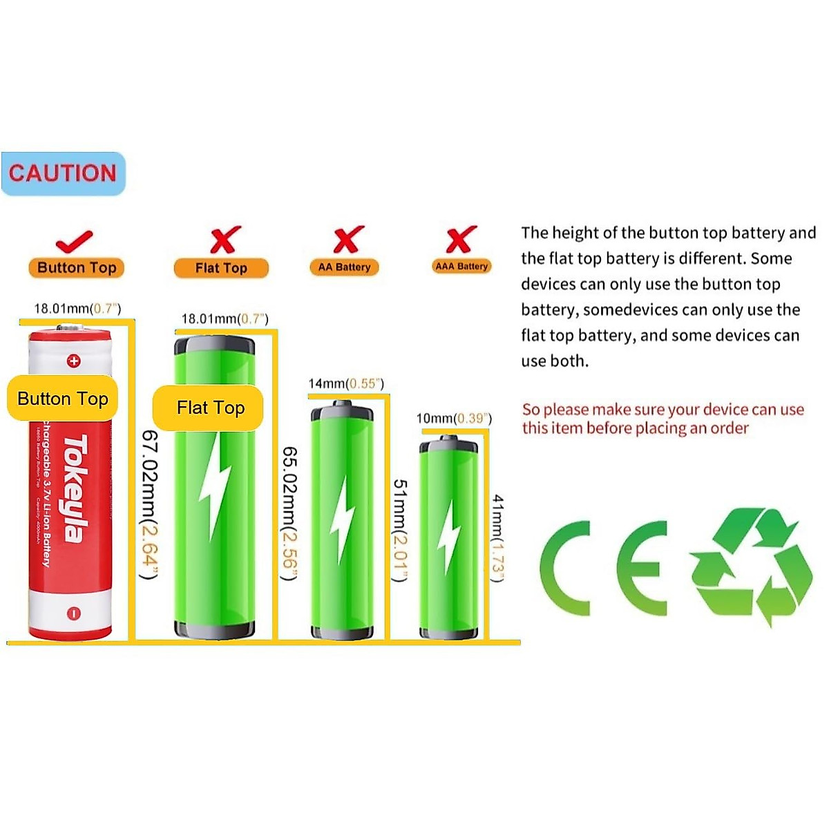 18650 Rechargeable Battery Charger w￵i￵th 1Pack B￵￵att￵￵ery, Single-Slot Intelligent Battery Charger for 3.7V Li-ion Rechargeable Battery 18650,26650,21700,18500,18350