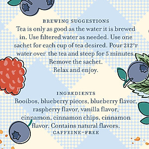 Harney & Sons Berry Cobbler Tea, Tin of 20 sachets, Rooibos with Fruit Flavors