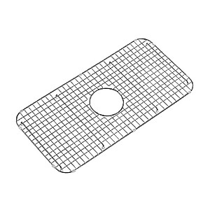 CIPOTAL 26.8 in. x 13.2 in. Centre Drain Sink Grid with Supersoft Silicone Feet in 304 Grade Stainless Steel