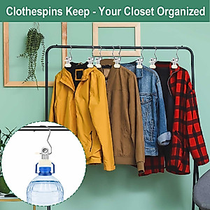 16 Pack Boot Hangers Clips,Hanging Clips Hook Clothes Pins for Laundry,Heavy Duty Clothespins Boot Hangers for Closet, Space Saving Portable Travel Clothespins Clip Hangers for Pants Hats Socks Gloves