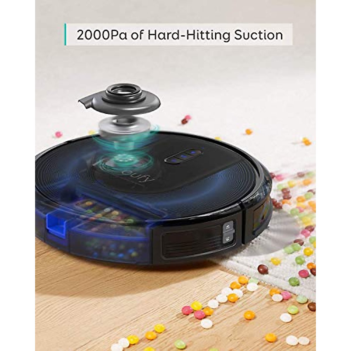 eufy by Anker, RoboVac G30, Robot Vacuum with Dynamic Navigation 2.0, 2000 Pa Strong Suction, Wi-Fi, Compatible with Alexa, Carpets and Hard Floors, Ideal for Pet Owners