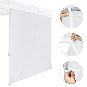 10x10ft EZ Canopy Gazebo Side Wall/White