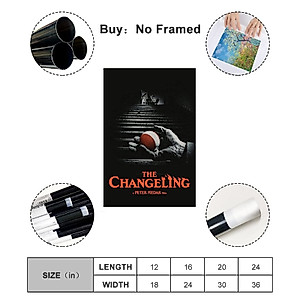 The Changeling Horror Old Movie Poster Classic Retro 3 Canvas Poster Wall Art Decor Print Picture Paintings for Living Room Bedroom Decoration Unframe: 12x18inch(30x45cm)