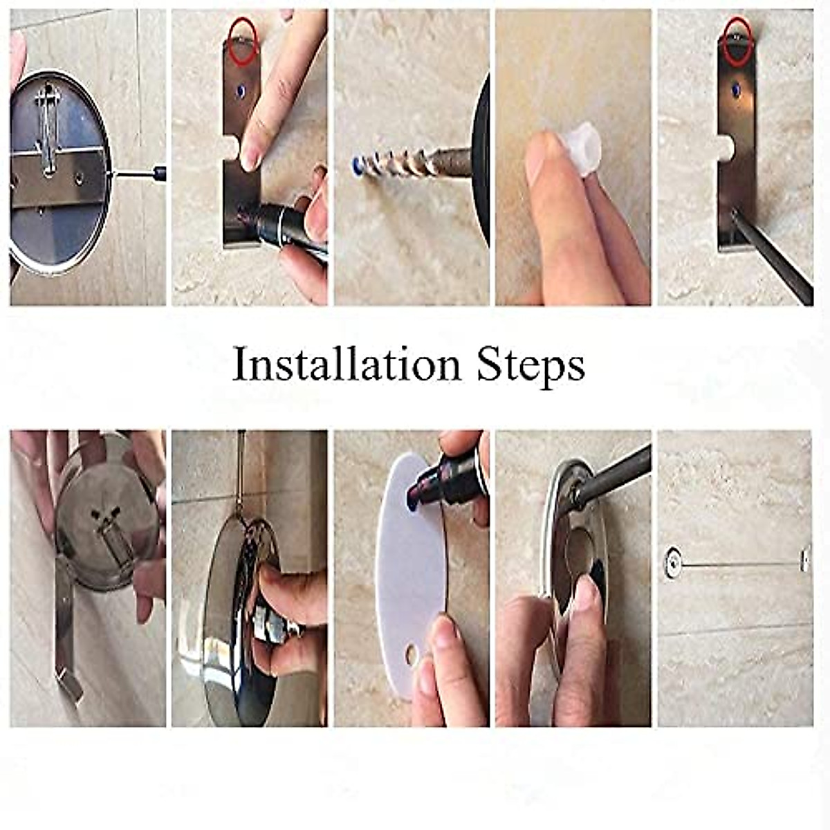 FTVOGUE Stainless Steel Retractable Clothesline Hanging Dryer for Shower Room Bathroom Laundry