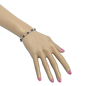 7ct tgw Sapphire Infinity Tennis Bracelet for Women set in Sterling Silver (7 1/4 inches) | Real Sapphires in Sterling Silver